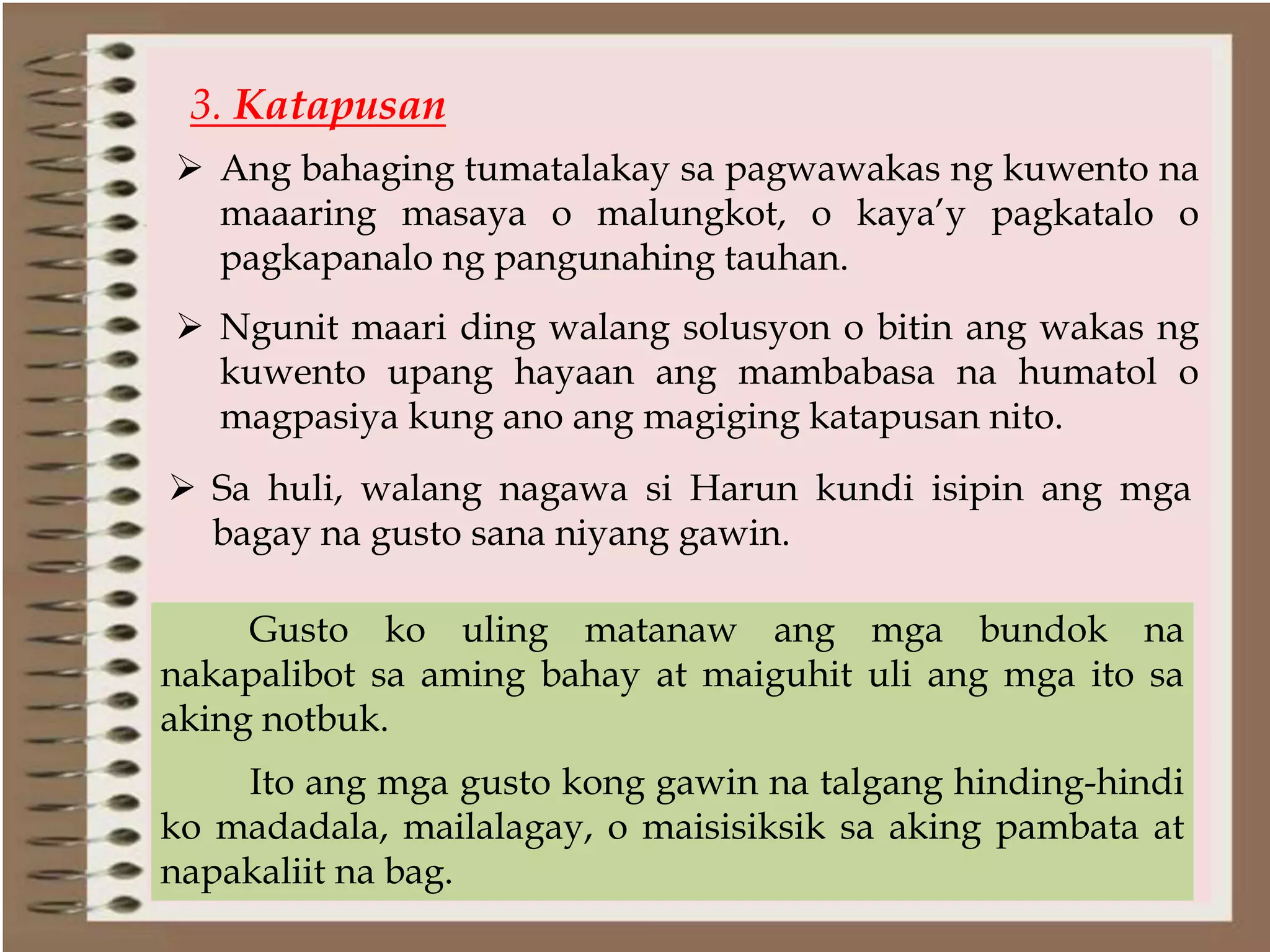 Aralin 3 - Filipino 4 - Q1W3 - Kapayapaan at Kaayusan, Dapat ...