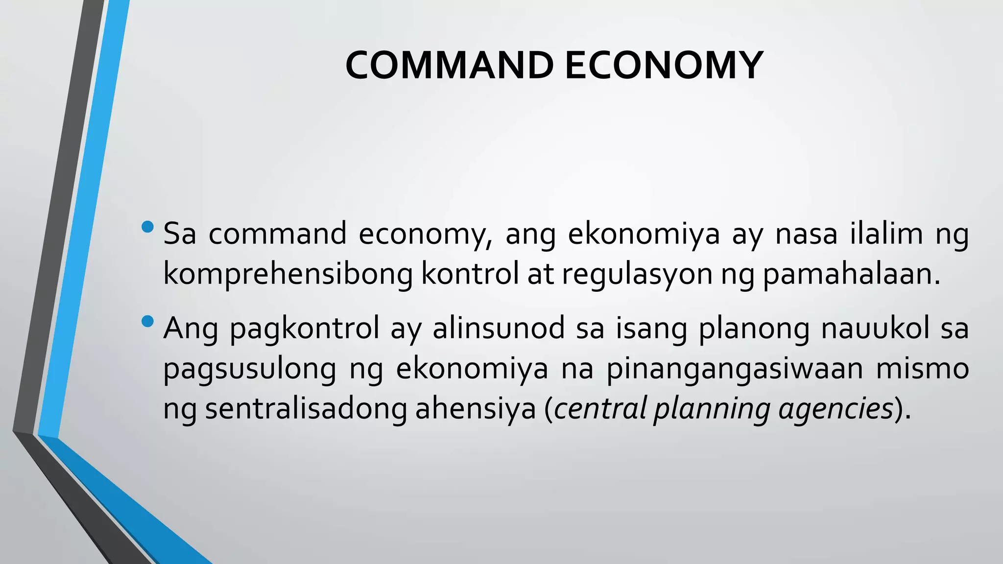 Aralin 3 iba’t-ibang sistemang pang-ekonomiya | PPTX