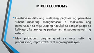 Aralin 3 iba’t-ibang sistemang pang-ekonomiya | PPTX