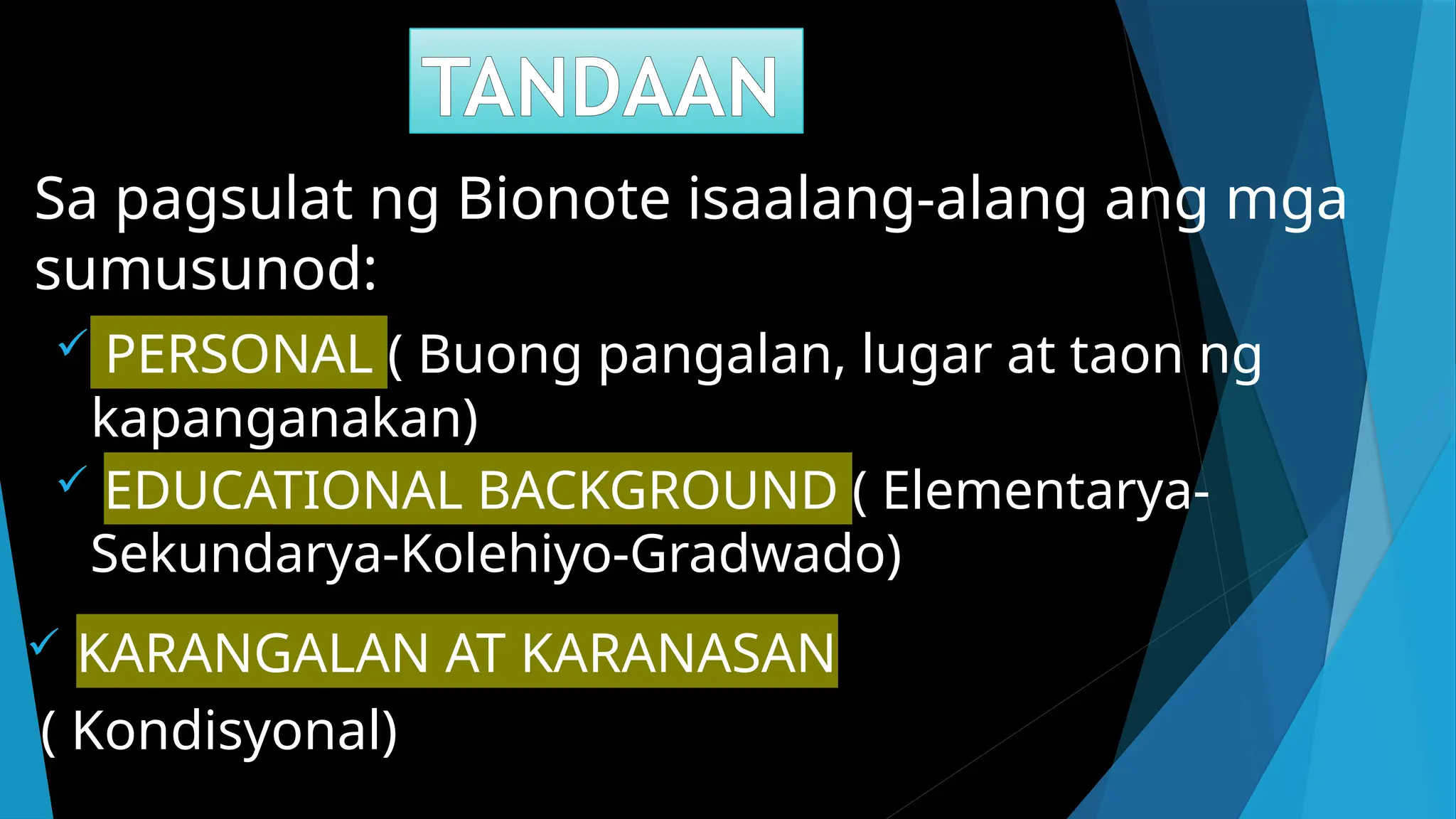 Aralin 3-Pagsulat ng Bionote-FilipinosaLarang | PPTX