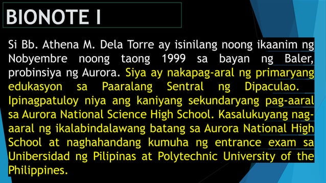 Aralin 3-Pagsulat ng Bionote-FilipinosaLarang | PPTX