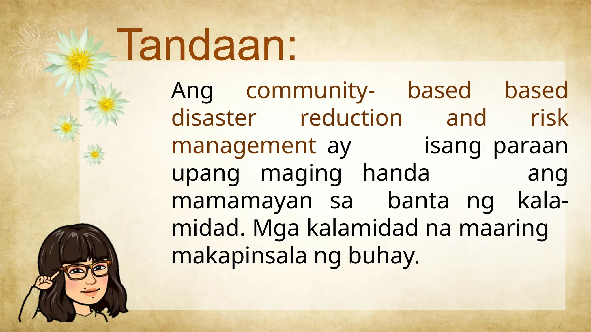 Aralin 3 ng Araling Panlipunan 10 - Part2 -CBDRM Plan | PPTX