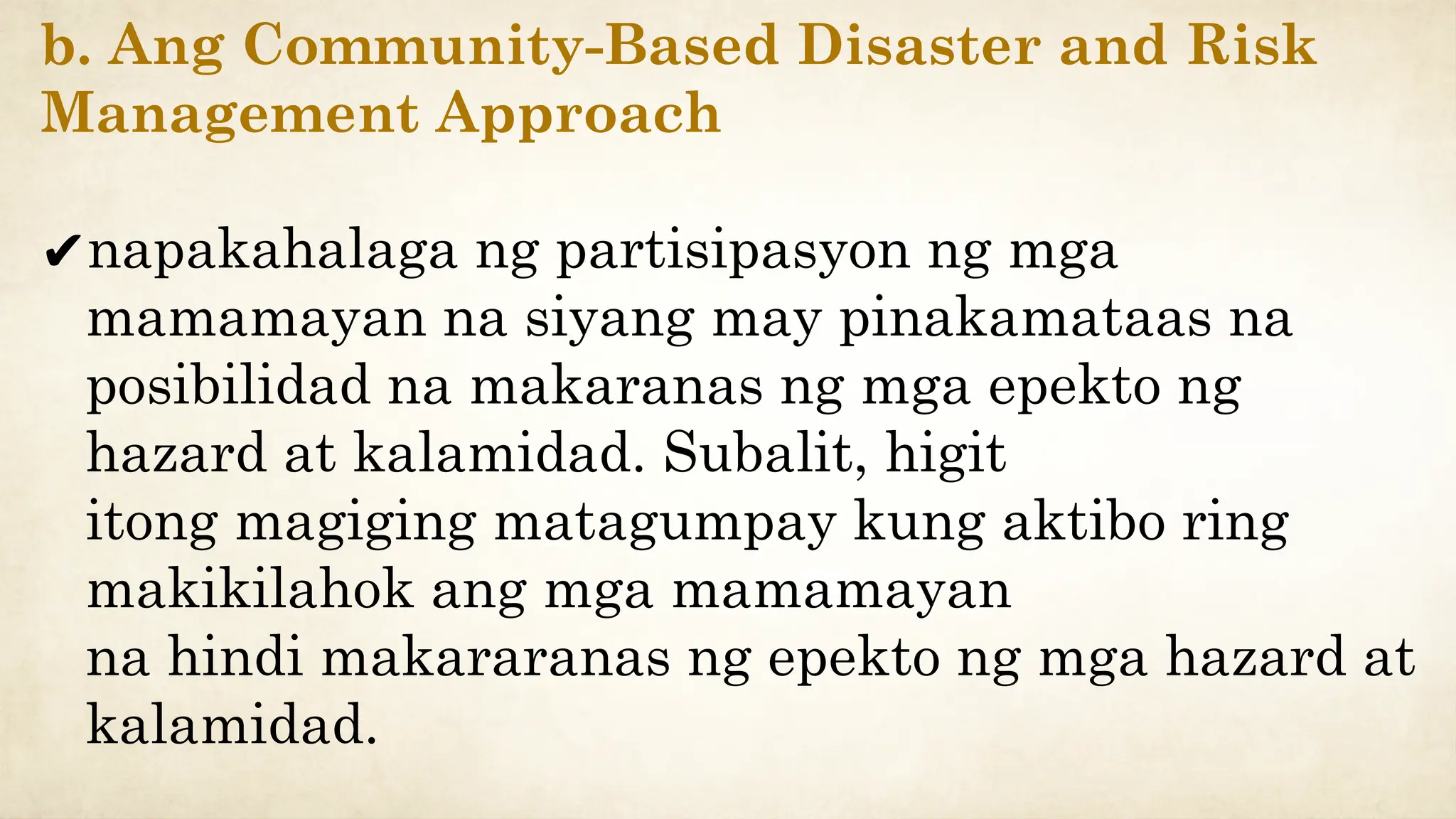 Aralin 3 ng Araling Panlipunan 10 - Part2 -CBDRM Plan | PPTX