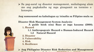 Aralin 3 ng Araling Panlipunan 10 - Part2 -CBDRM Plan | PPTX