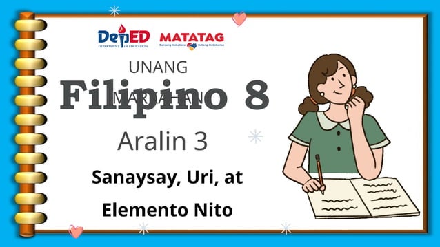ARALIN 3- SANAYSAY, URI, AT MGA ELEMENTO NITO.pptx