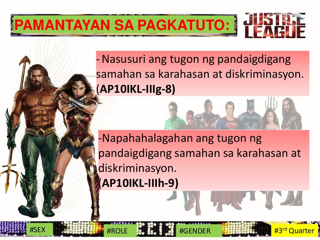 Aralin 3 Tugon Sa Mga Isyu Sa Kasarian At Lipunan Ppt