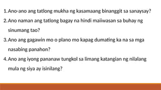 Aralin 3 filipino 9 ang puting kalapati ni | PPTX