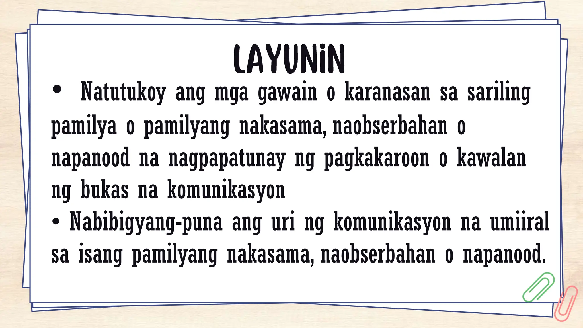ESP 8 QUARTER 1 ARALIN 3: KOMUNIKASYON SA PAMILYA | PPTX