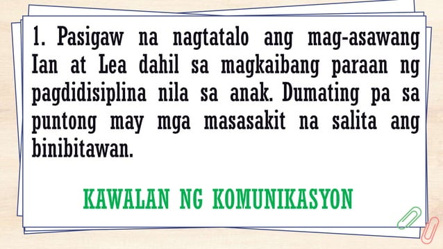 ESP 8 QUARTER 1 ARALIN 3: KOMUNIKASYON SA PAMILYA | PPTX