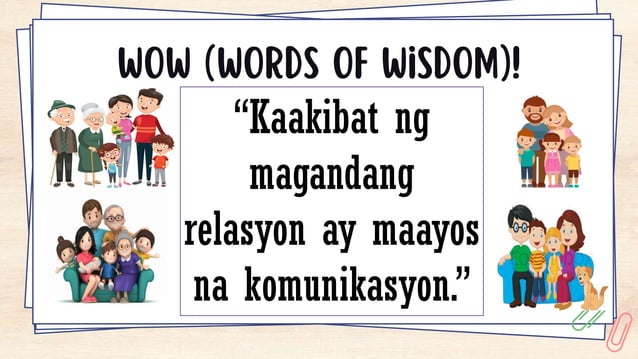 ESP 8 QUARTER 1 ARALIN 3: KOMUNIKASYON SA PAMILYA | PPTX