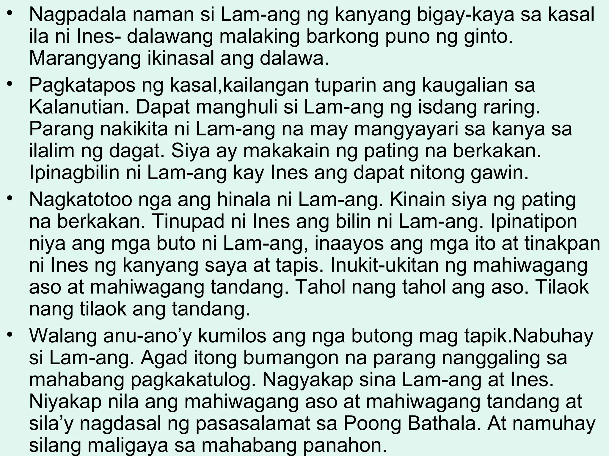 BIAG NI LAM ANG | PPT