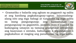 ARALIN 3 RELASYON NG BALARILA AT RETORIKA.pptx