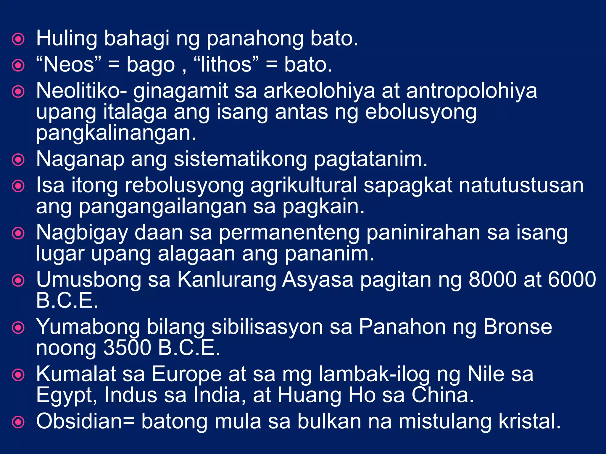 Aralin 4: panahong paleolitiko at neolitiko | PPTX