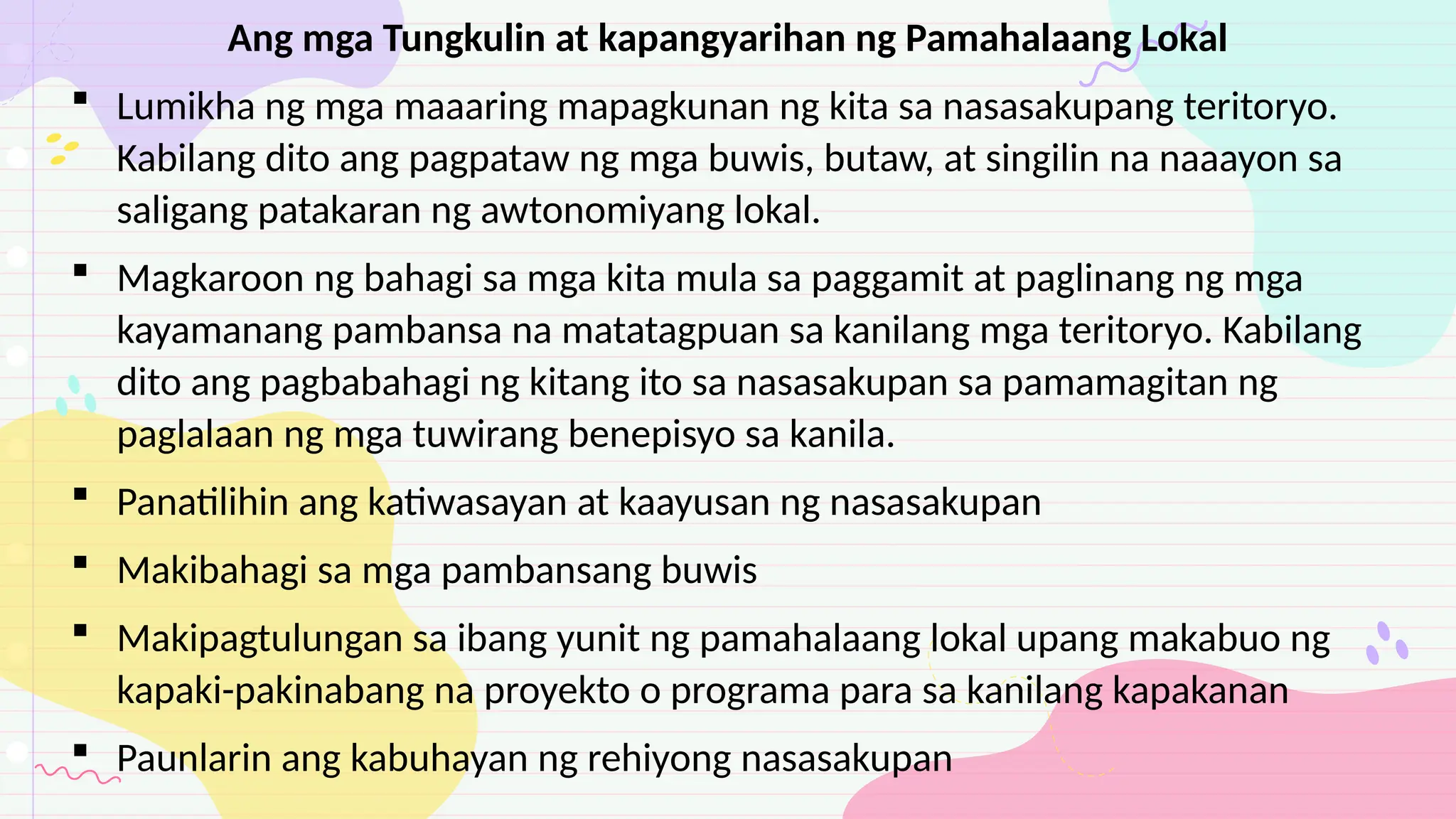 aralin 4: ang pamahalaang lokal ng Pilipinas | PPTX