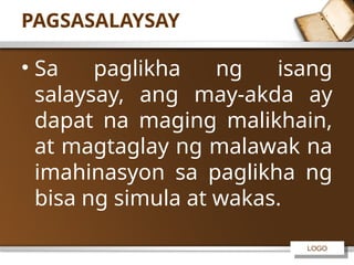 ARALIN 4.2-GRAMATIKA- PAGSASALAYSAY (Pagsulat ng Maikling Kuwento).ppt