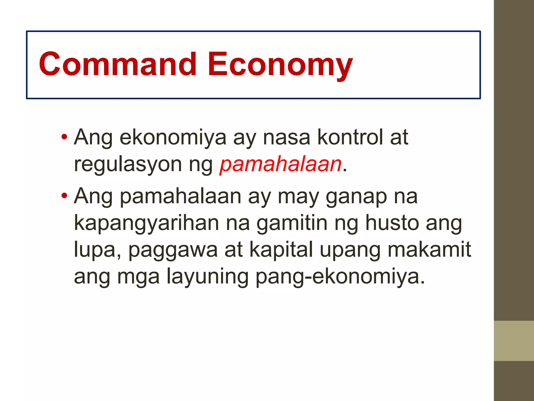 Aralin 4 alokasyon at sistemang pang-ekonomiya | PPTX