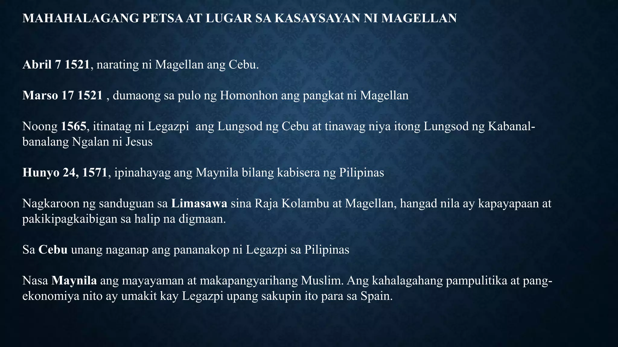 Ang Pagdating ng mga Espanyol sa Pilipinas | PPTX