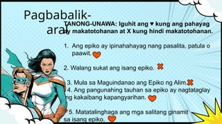 ARALIN 4- EPIKO.pptx Filipino Grade 7 MATATAG | PPTX
