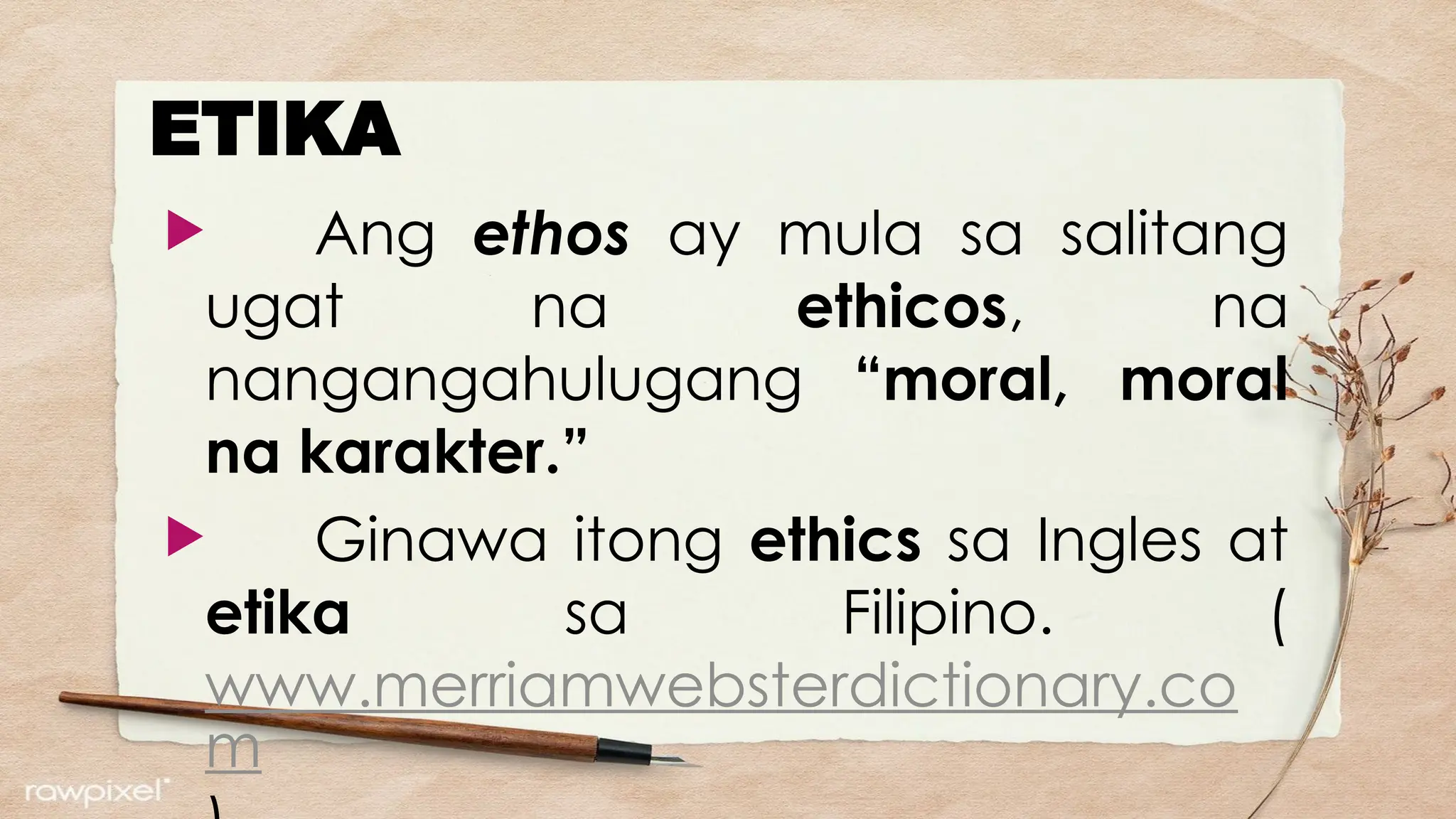 FILIPINO SA PILING LARANGAN ETIKA SA PANANALIKSIK | PPTX