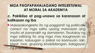 FILIPINO SA PILING LARANGAN ETIKA SA PANANALIKSIK | PPTX