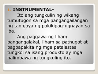 Aralin 4 gamit ng wika sa lipunan | PPTX