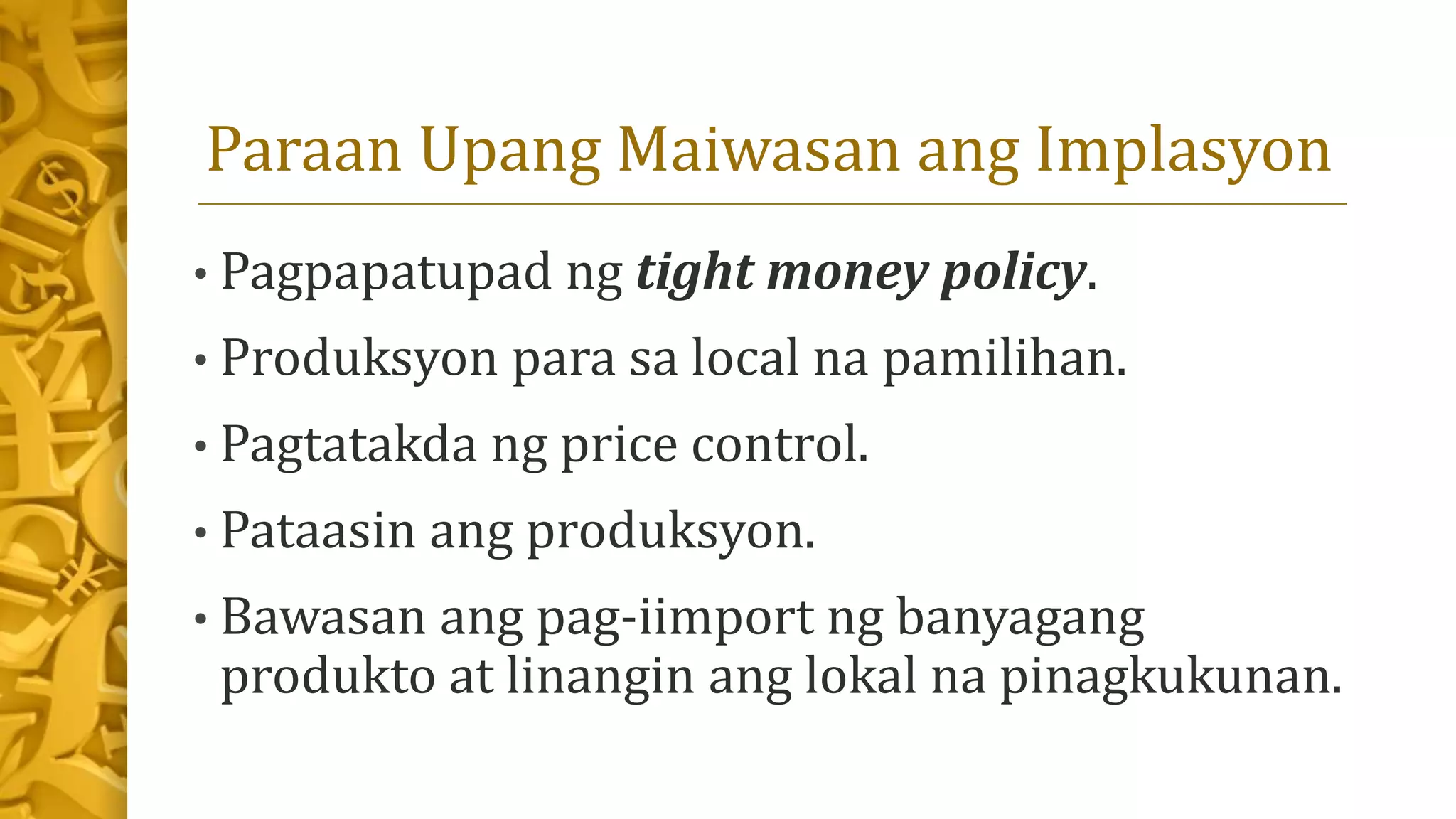 Aralin 4 implasyon | PPTX