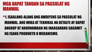 ARALIN 4- PAGSULAT NG MANWAL.pptx