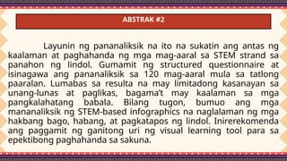 ARALIN 4 (1) ABSTRAK - PAGSULAT SA FILIPINO SA LARANGAN NG AKADEMIK.pptx