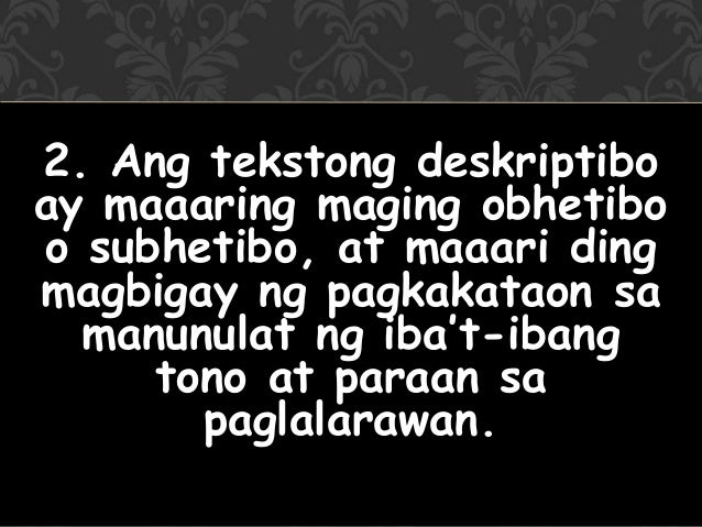 Obhetibo At Subhetibong Paglalarawan Sa Aklat | angaklate