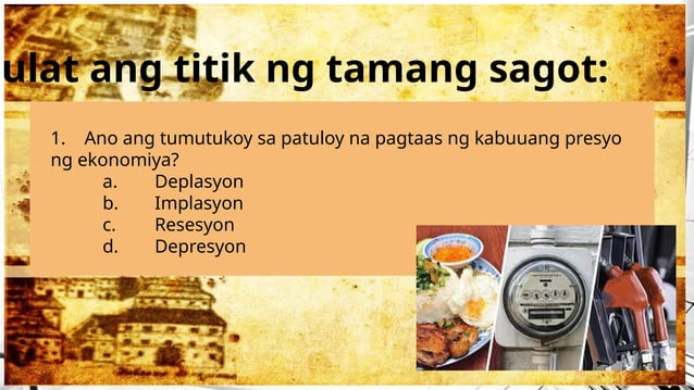 Aralin 4 Implasyon 3rd Quarter Grade 9 Araling Panlipunan | PPTX