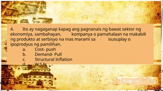 Aralin 4 Implasyon 3rd Quarter Grade 9 Araling Panlipunan | PPTX