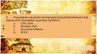 Aralin 4 Implasyon 3rd Quarter Grade 9 Araling Panlipunan | PPTX