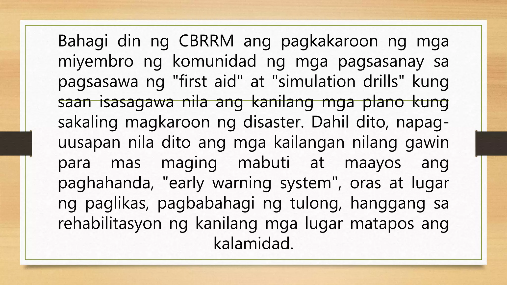Aralin4 kahalagahan ng cbdrm approach | PPTX
