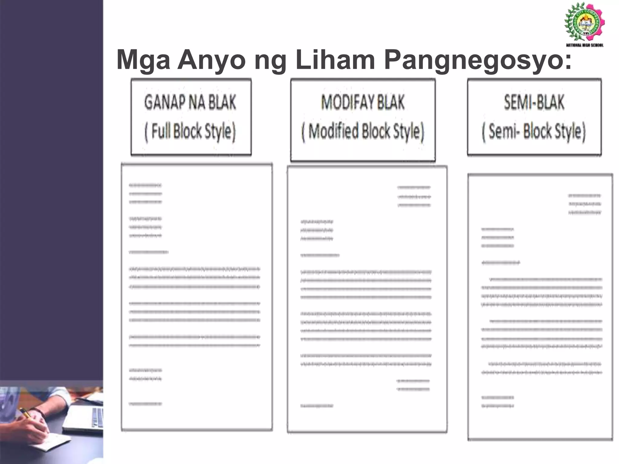 Aralin 4 Liham Pangnegosyo & Memorandum | PPTX