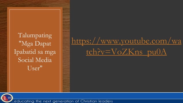 ARALIN 4 Mga Dapat Ipabatid sa mga Social Media User.pptx