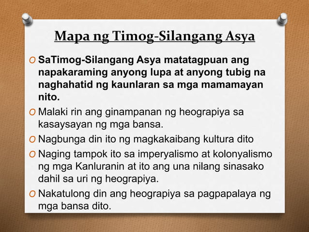 Aralin 4 timog silangang asya | PPTX