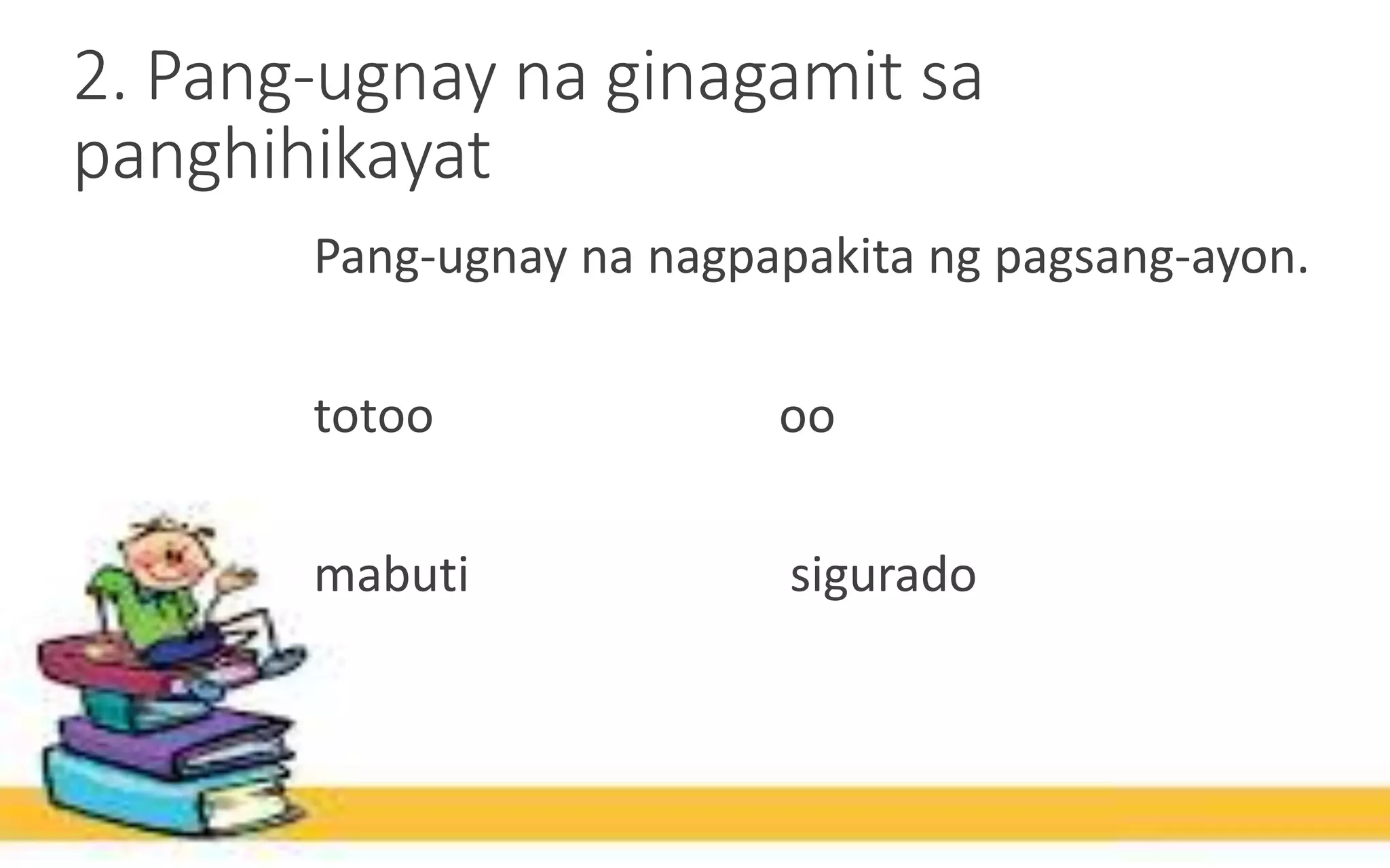 Aralin 5.1 Mga Hudyat ng Sanhi at Bunga ng mga Pangyayari | PPTX