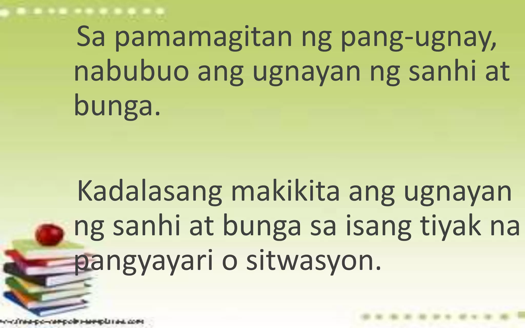 Aralin 5.1 Mga Hudyat ng Sanhi at Bunga ng mga Pangyayari | PPTX