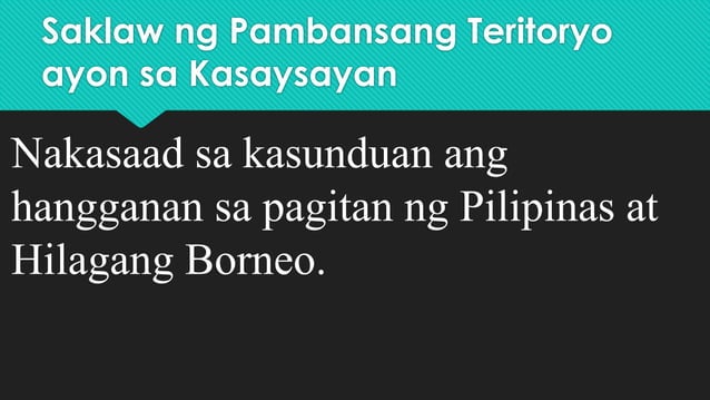 Ang Hangganan at Lawak ng Teritoryo ng Pilipinas | PPTX