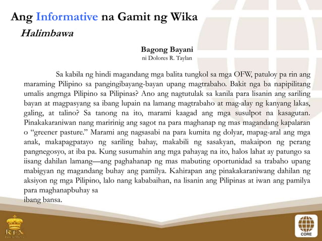 Aralin_5_Ang_Conative_Informative_at_Labeling_na_Gamit_ng_Wika.pptx