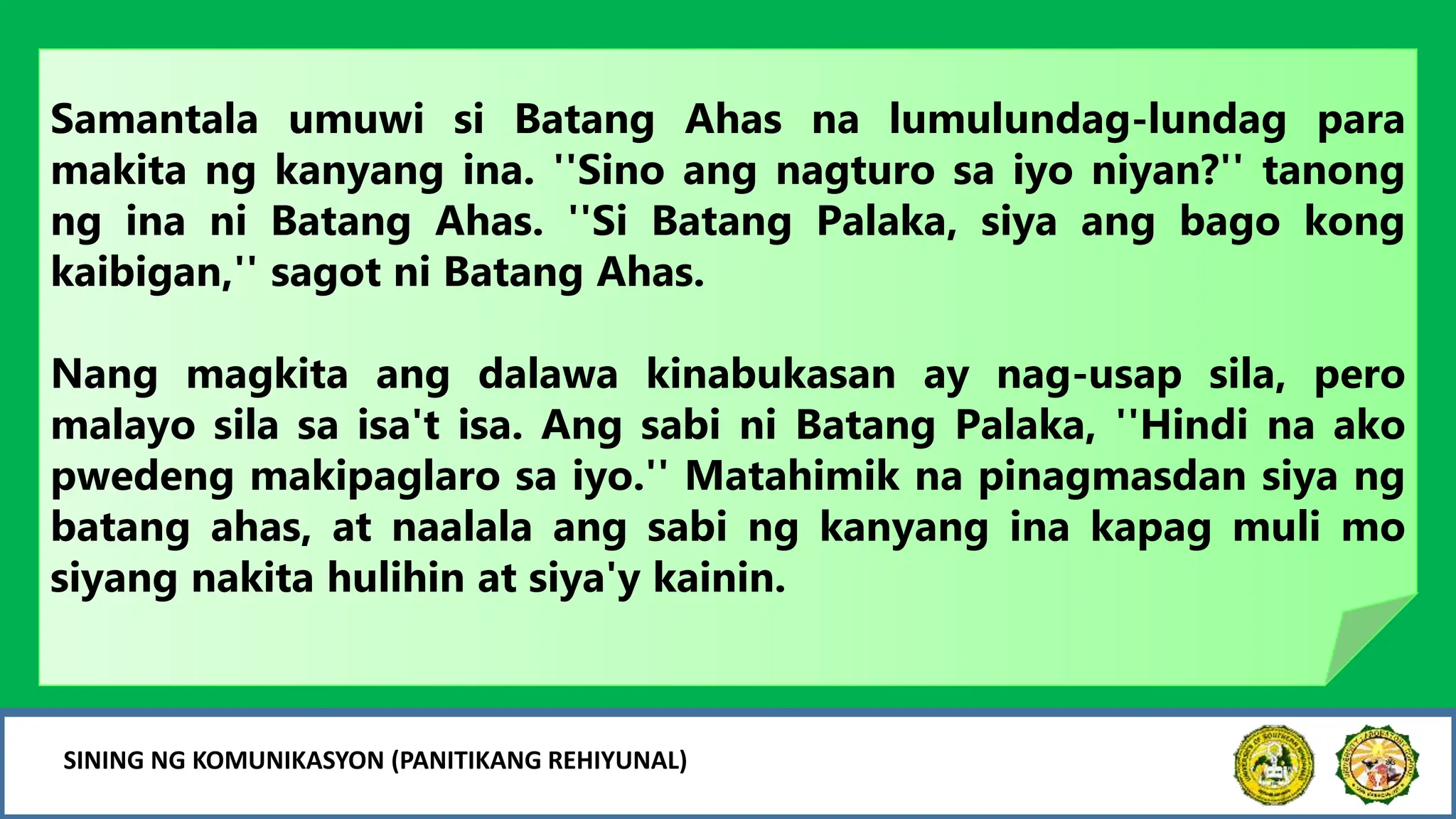 ARALIN 5 FIL 1.pptx Kabanata II leksyon sa Filipnio | PPTX