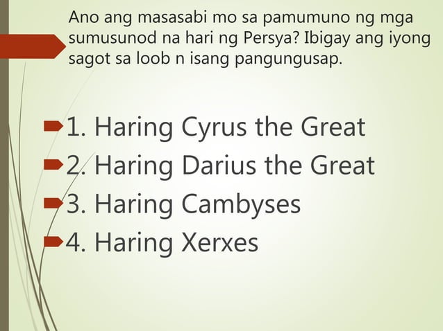 Aralin 5 kahariang persyano | PPT