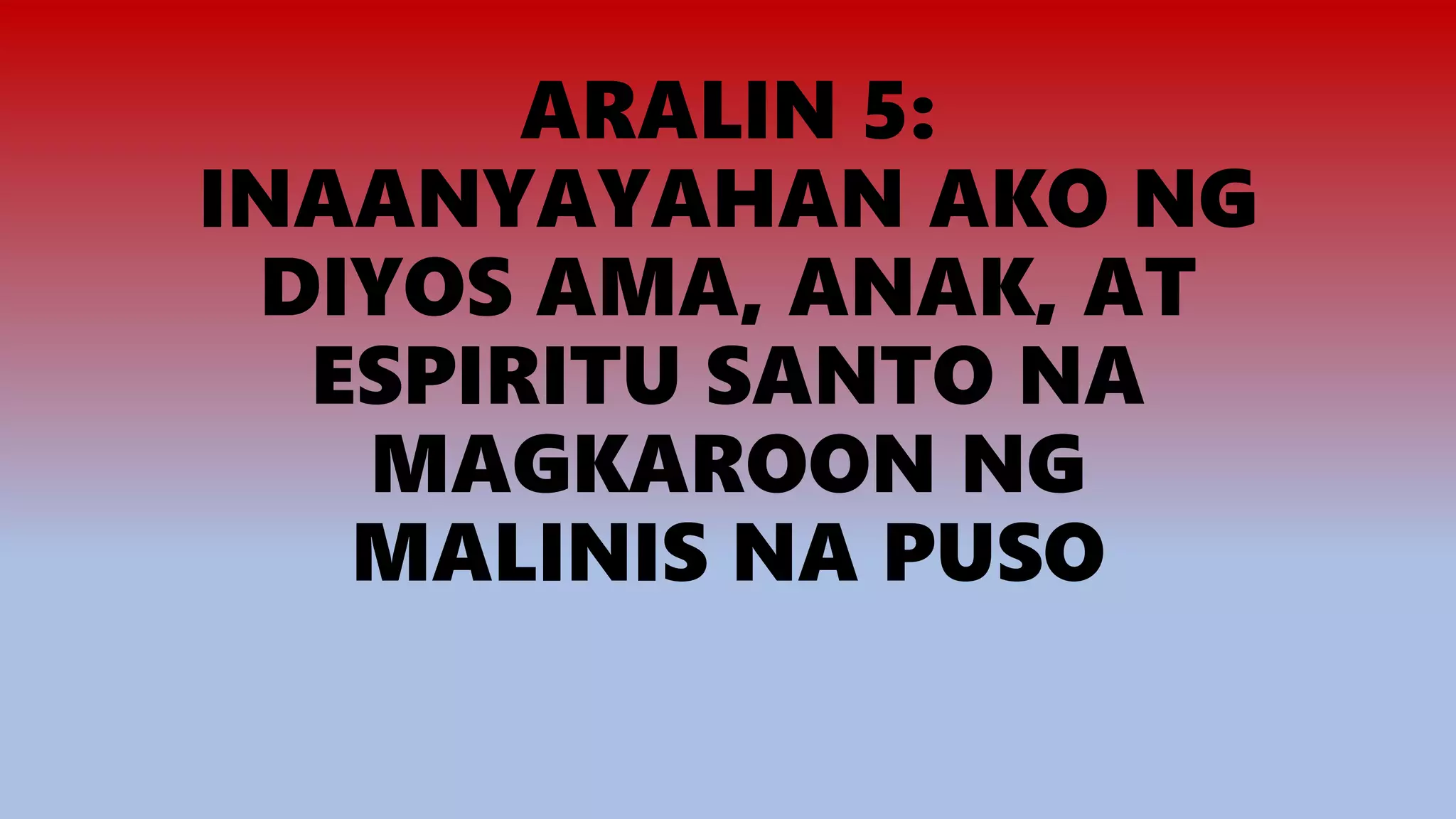 Aralin 5 katekesis | PPTX