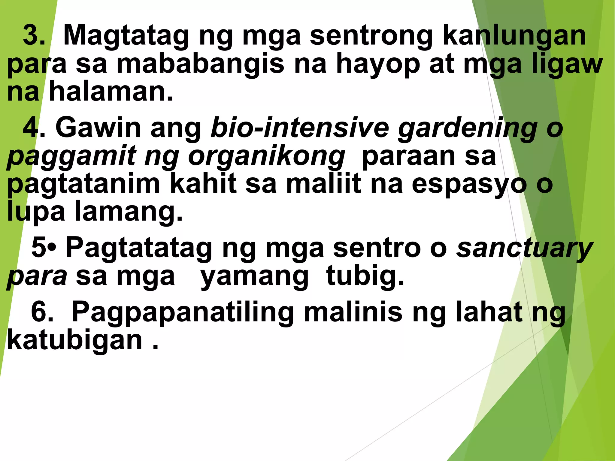 ARALIN 5 MATALINO AT DI-MATALINONG PARAAN NG PANGANGASIWA NG LIKAS NA ...
