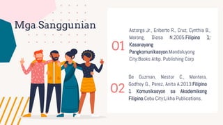 MGA DAHILAN BAKIT MAHALAGA ANG KOMUNIKASYON | PPTX
