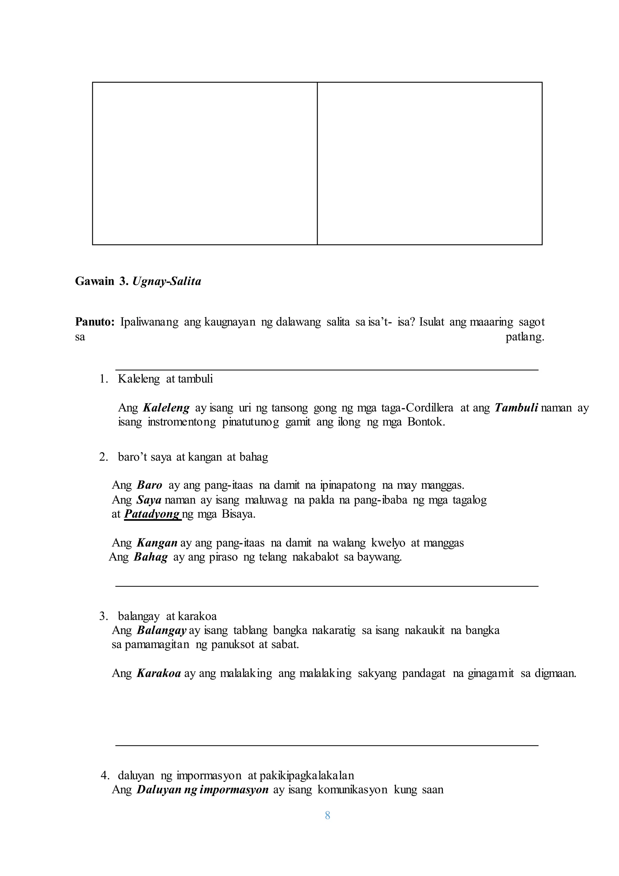 Sosyo - Kultural na Pamumuhay ng mga Sinaunang Tao | DOCX