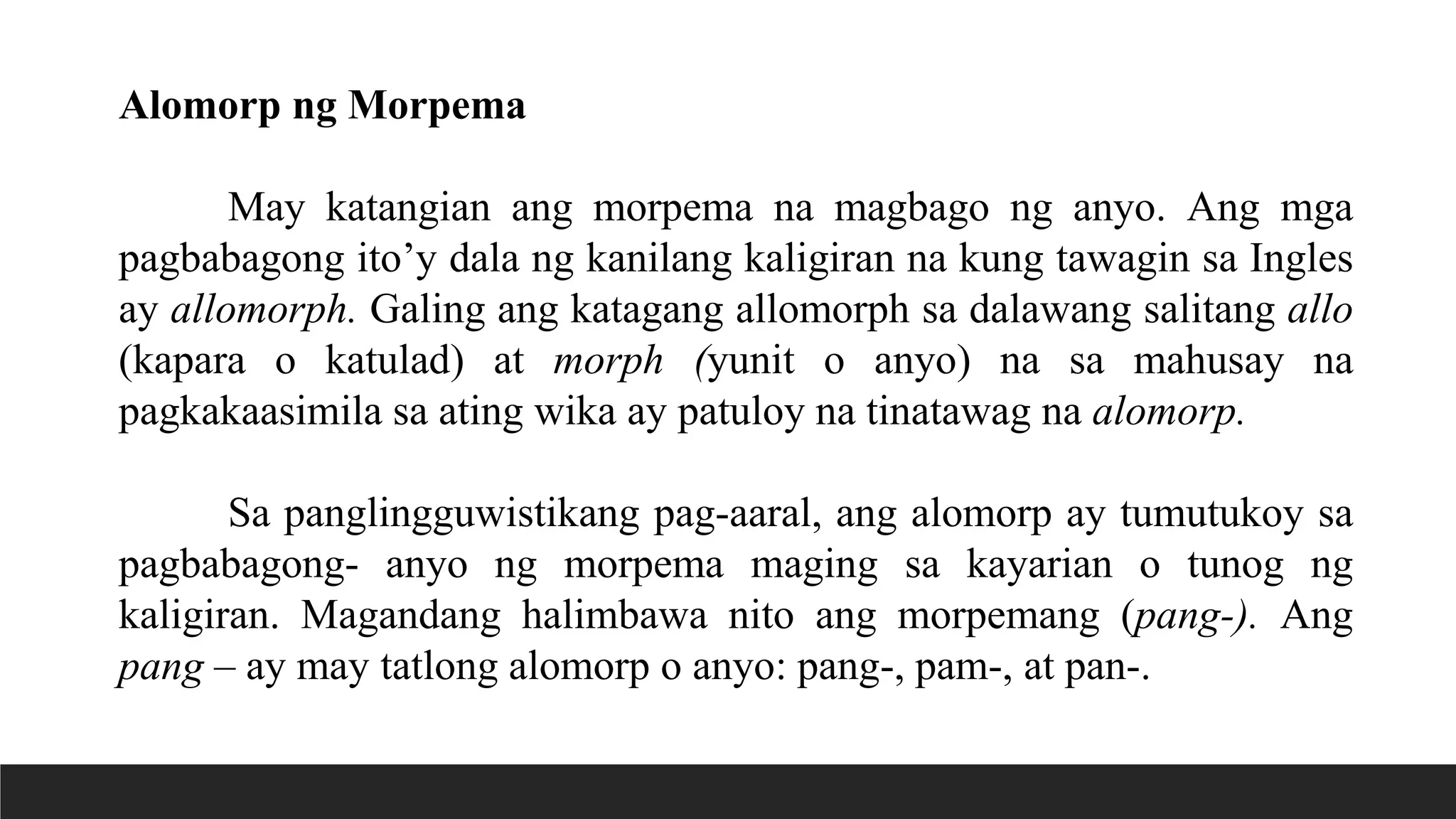 ARALIN 5 (Morpolohiya).pptxxxxxxxxxxxxxx | PPTX