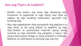 Aralin 5 Promo Materials | PPTX