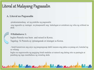 Aralin 6: WALANG TUNAY NA KALAYAAN KUNG SIKMURA'Y KUMAKALAM | PPTX