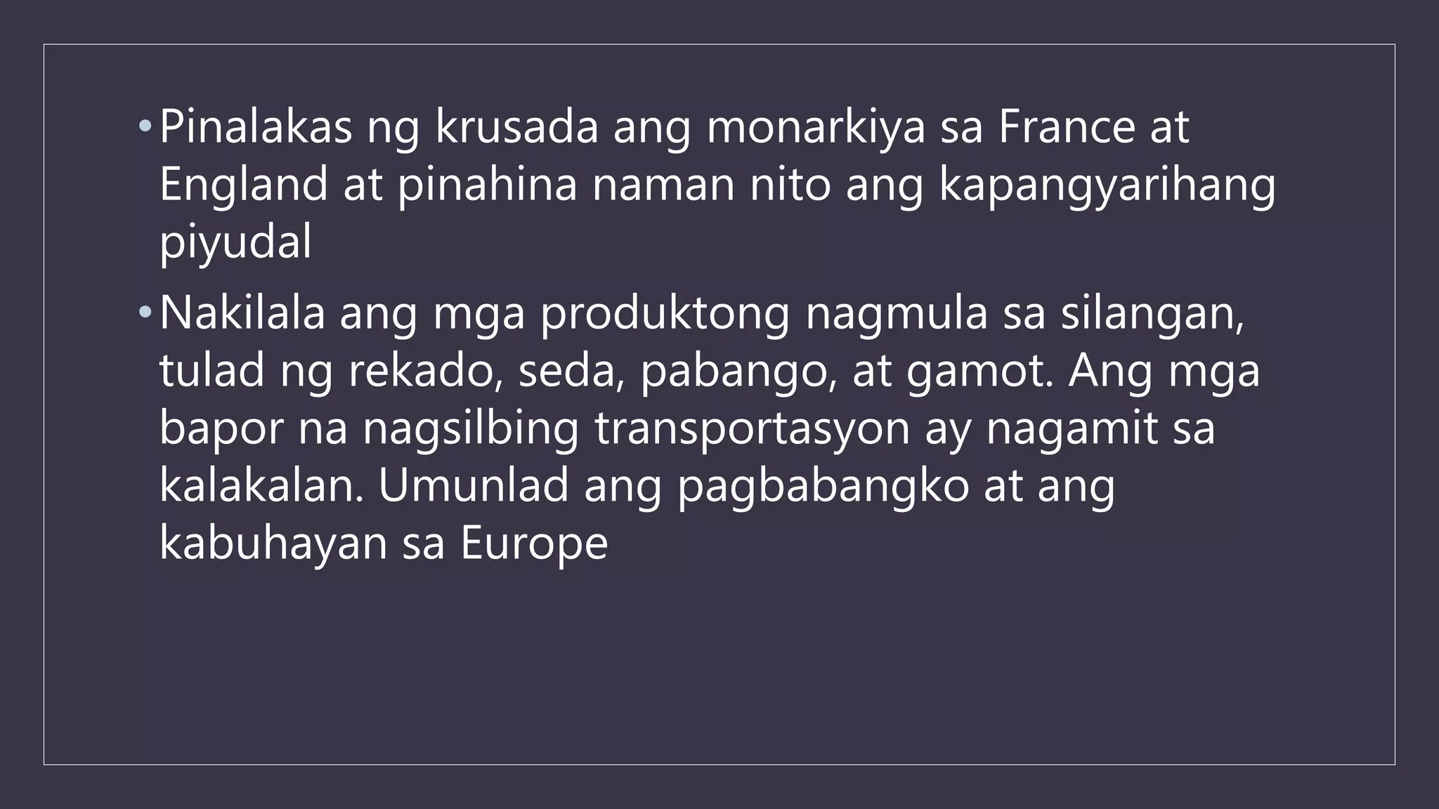 Aralin 6: ANG DAIGDIG SA PANAHON NG TRANSISYON | PPTX